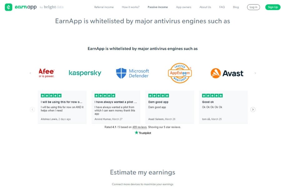 Earn app money – Best passive by sharing the internet bandwidth I am using