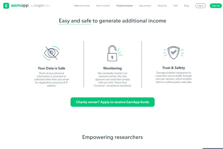 Earn app money – Best passive by sharing the internet bandwidth I am using