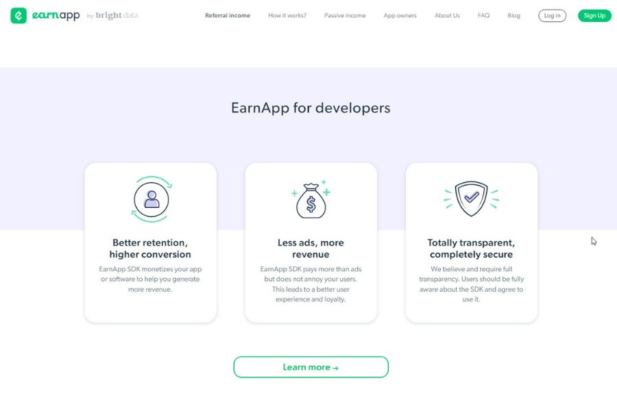 Earn app money – Best passive by sharing the internet bandwidth I am using